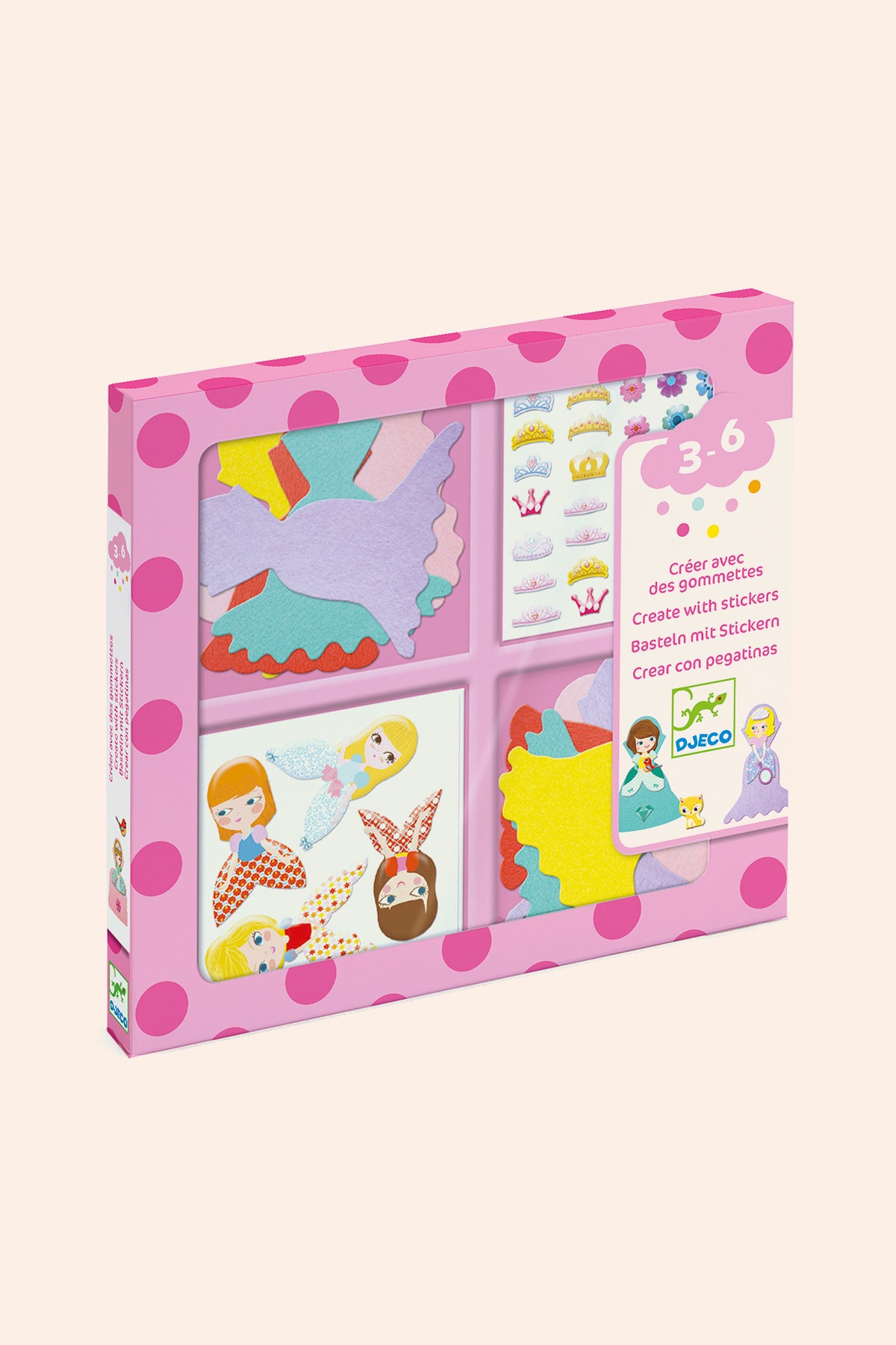 Djeco - I Love Princesses - Create With Stickers – Strawberries & Cream ...