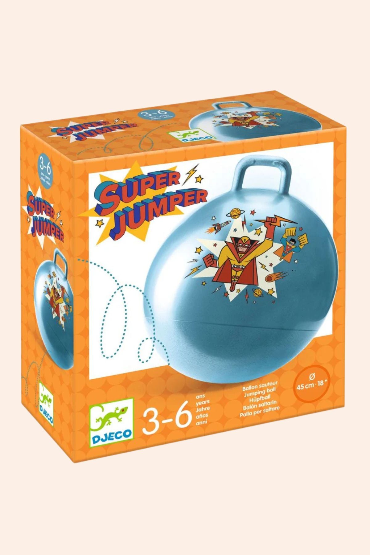 Djeco - Bouncy Ball - Space Hopper - Super Jumper - Strawberries ...
