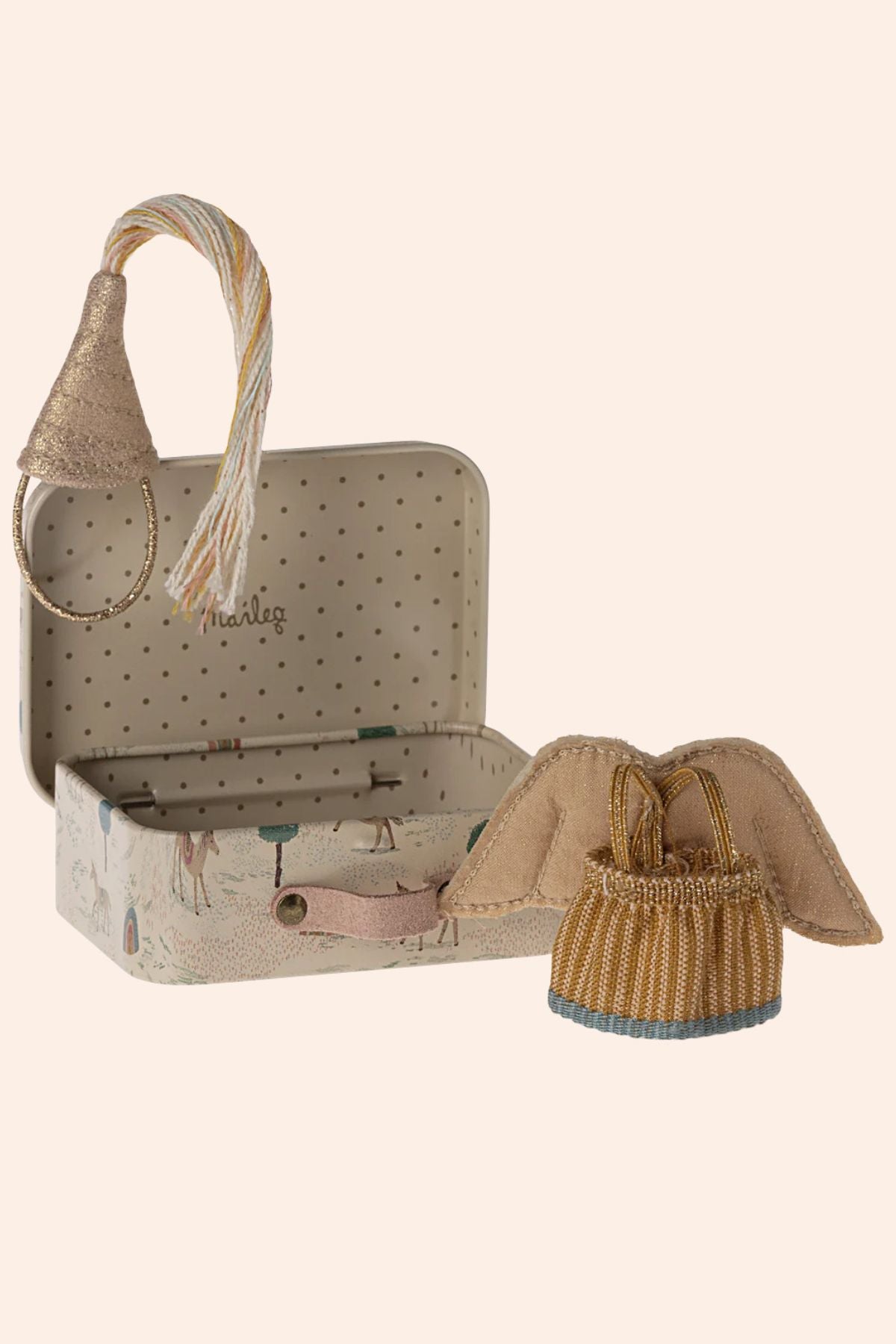 Maileg - Little Sister - Fairy Clothes in Suitcase - Strawberries ...